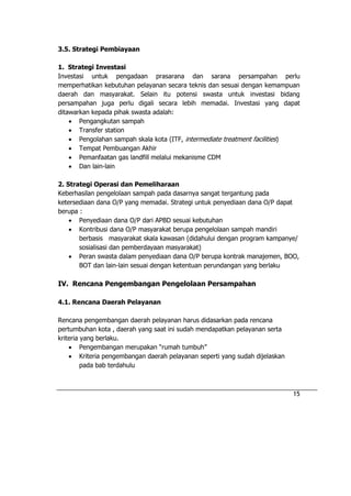 proses penyusunan perencanaan sistem pengelolaan persampahan | PDF