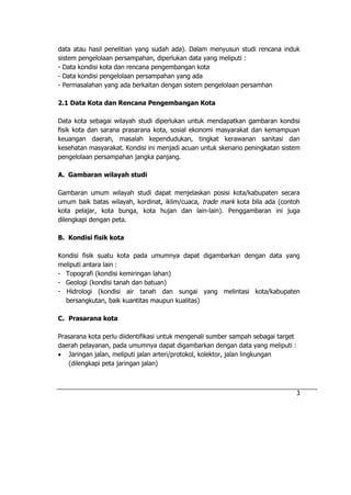 proses penyusunan perencanaan sistem pengelolaan persampahan | PDF