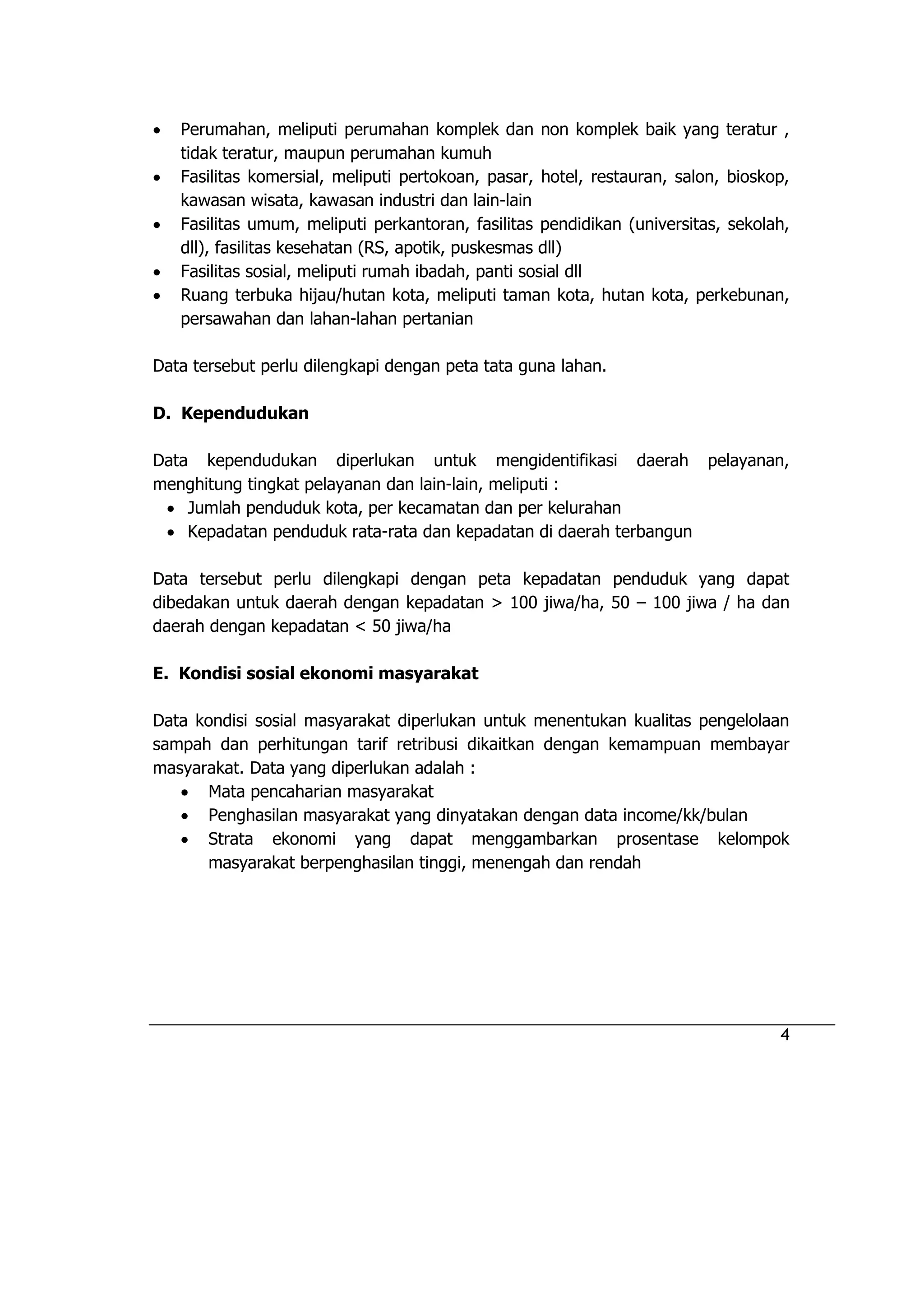 Proses penyusunan perencanaan sistem pengelolaan persampahan | PDF