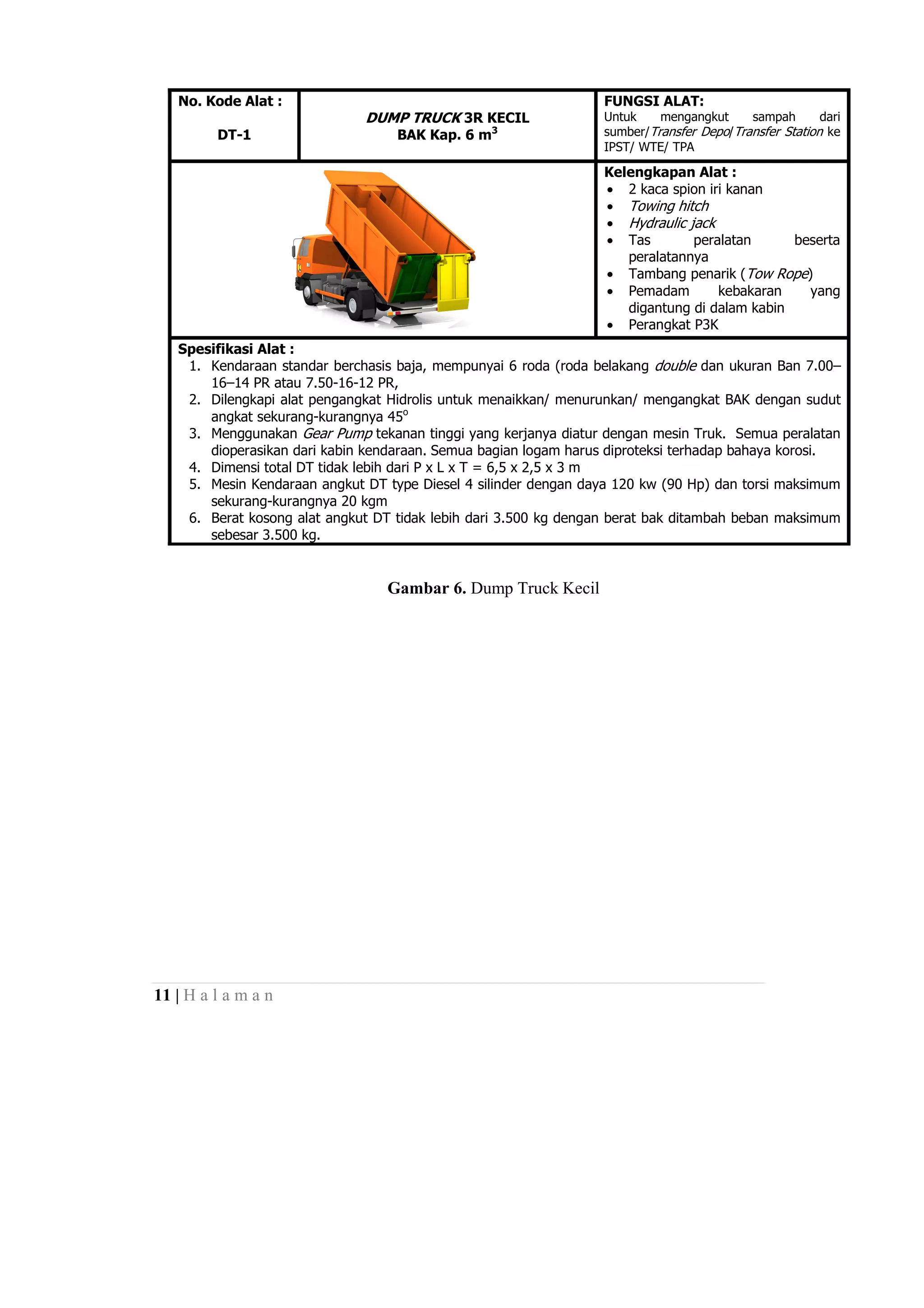 Pemilihan alat angkat dan alat berat persampahan | PDF