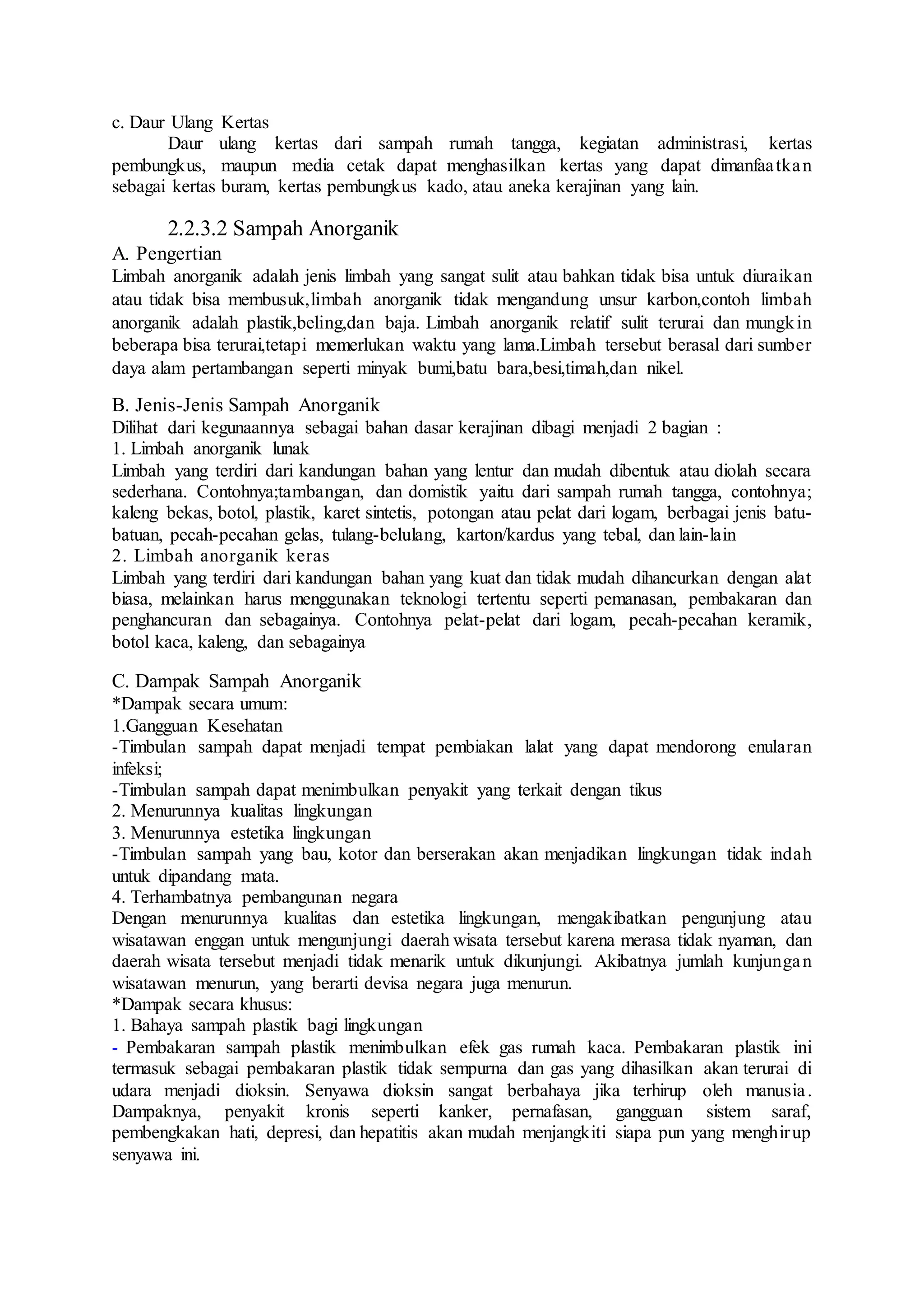 K3LH: Sampah beserta keturunan | DOCX