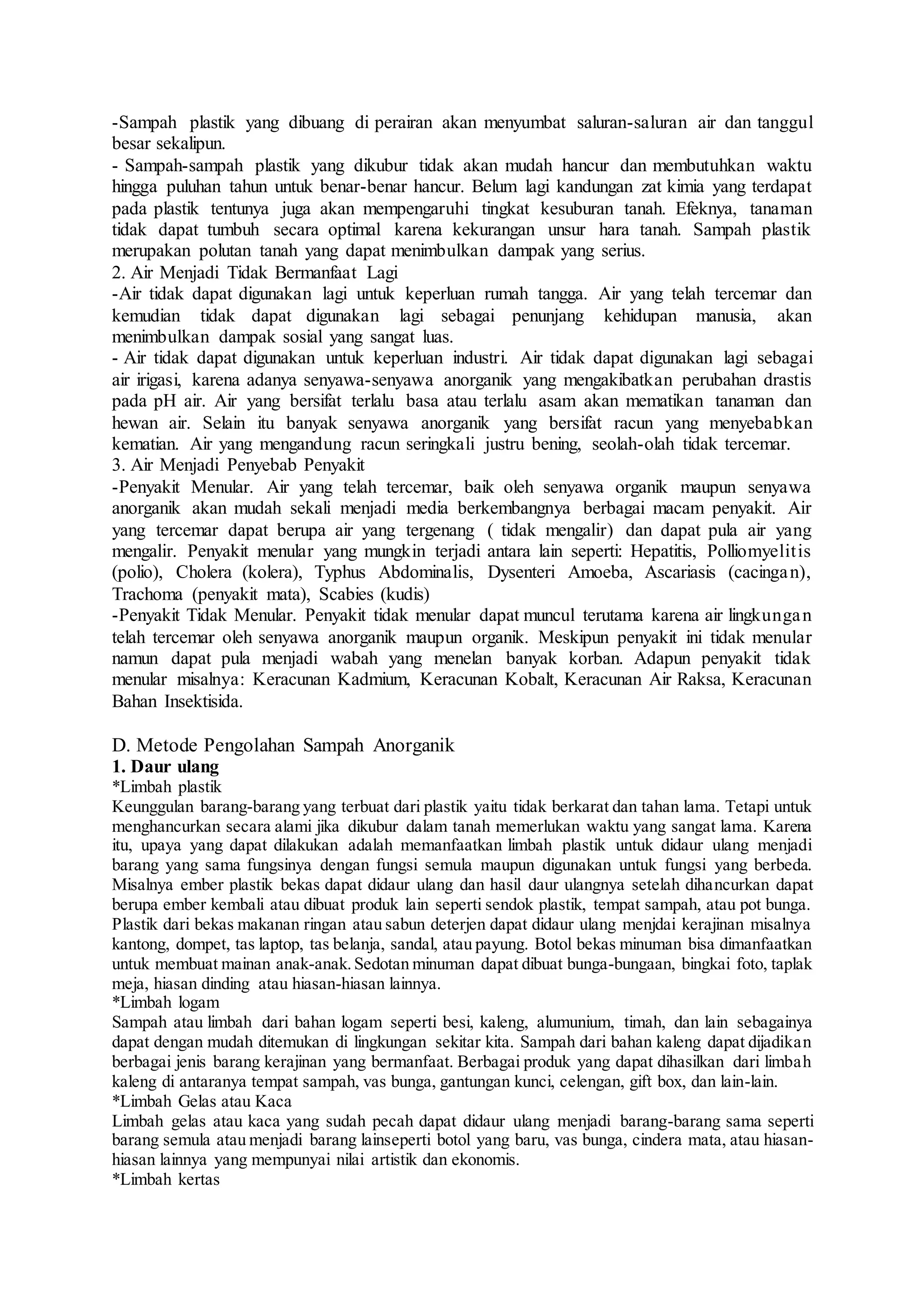 K3LH: Sampah beserta keturunan | DOCX