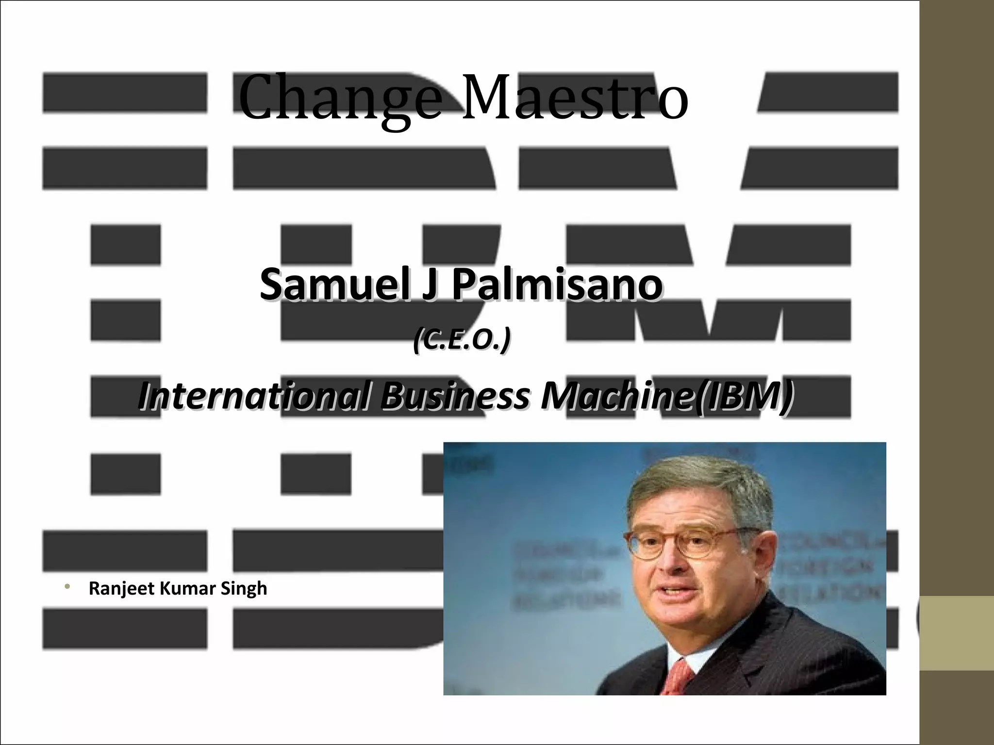 Sam palmisano | PPT