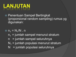 teknik pengambilan Sampel | PPTX