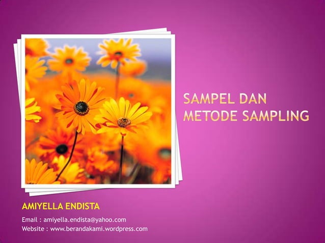 Sampel dan metode_sampling | PDF