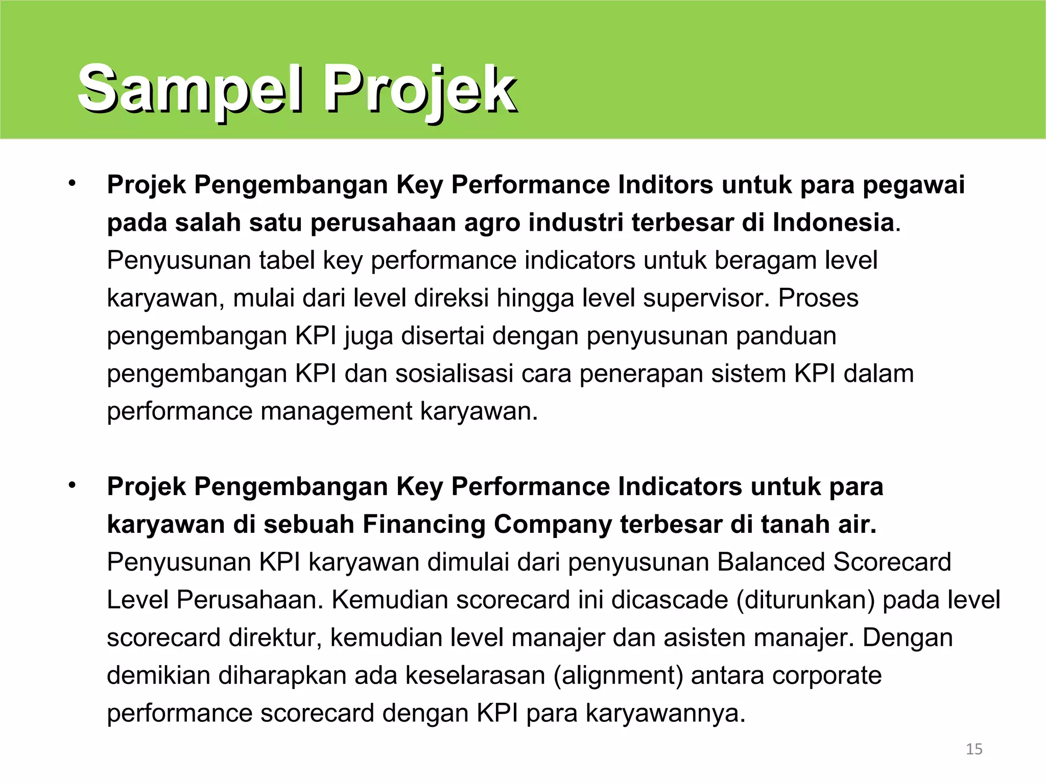 Contoh KPI SDM dan HR | PPT