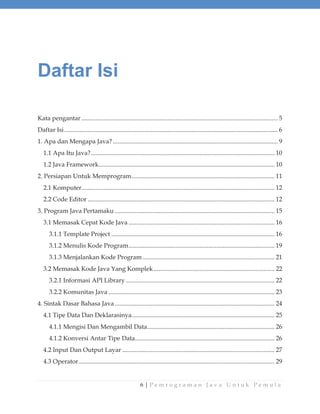 Seri Belajar Mandiri – Pemrograman Java Untuk Pemula | PDF