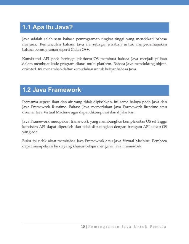 Seri Belajar Mandiri – Pemrograman Java Untuk Pemula