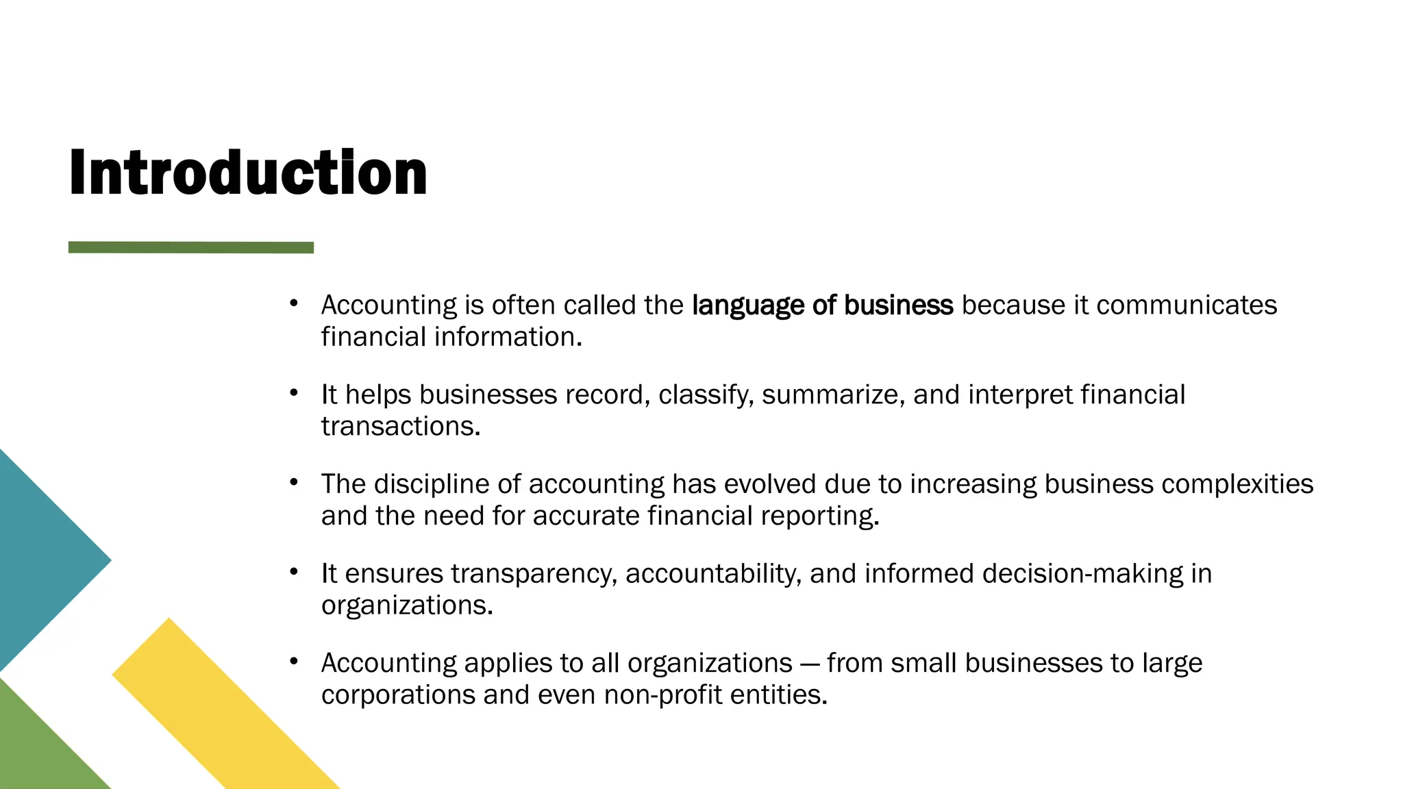 Chapter 1. Introduction from Book Principal of Accounting | PPT