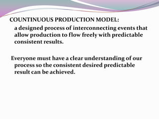 Continuous Production Model (FIRST DRAFT) | PPT