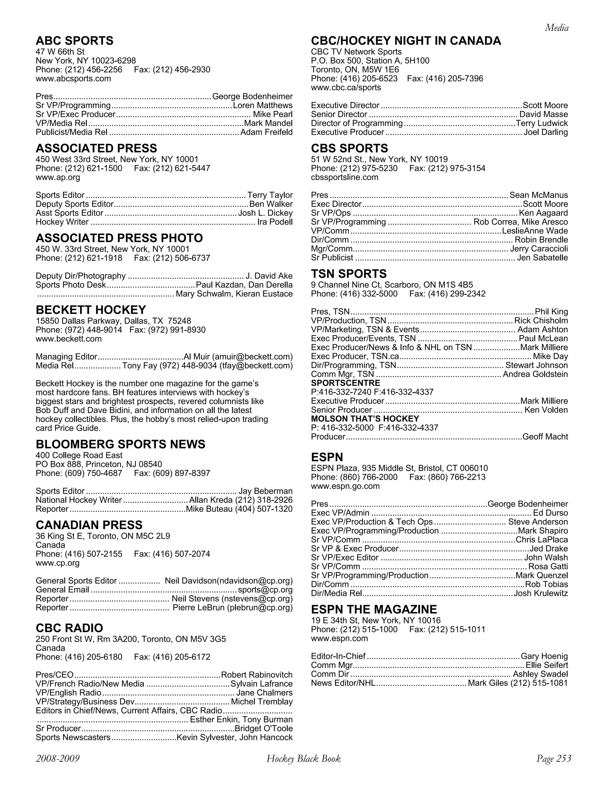 Hockey Black Book Sample | PDF