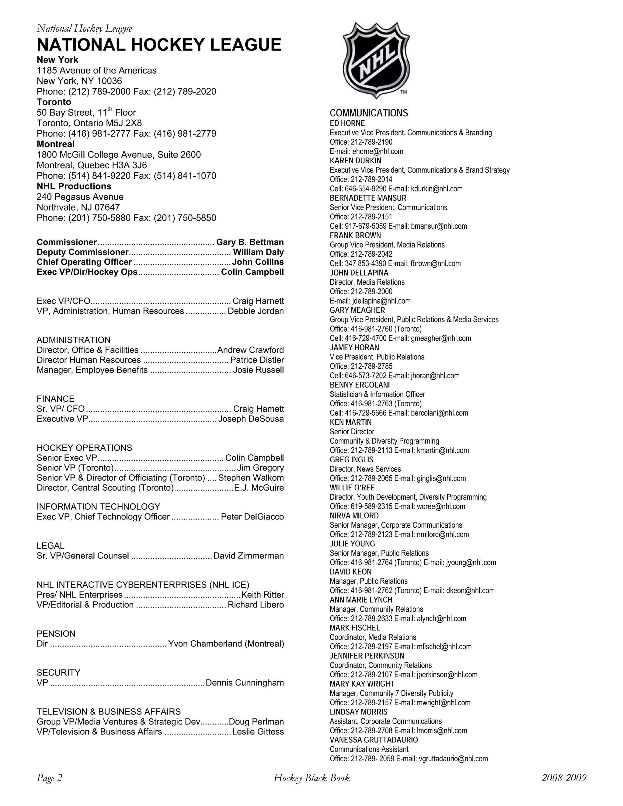 Hockey Black Book Sample | PDF