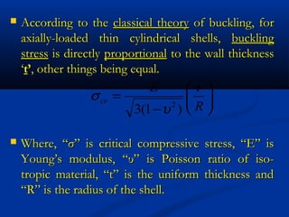 Numerical Simulation of Buckling of Thin Cylindrical Shells | PPT