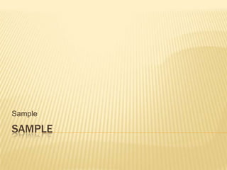 Sample | PPTX