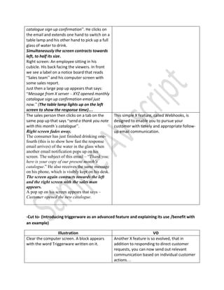 AV script sample | PDF