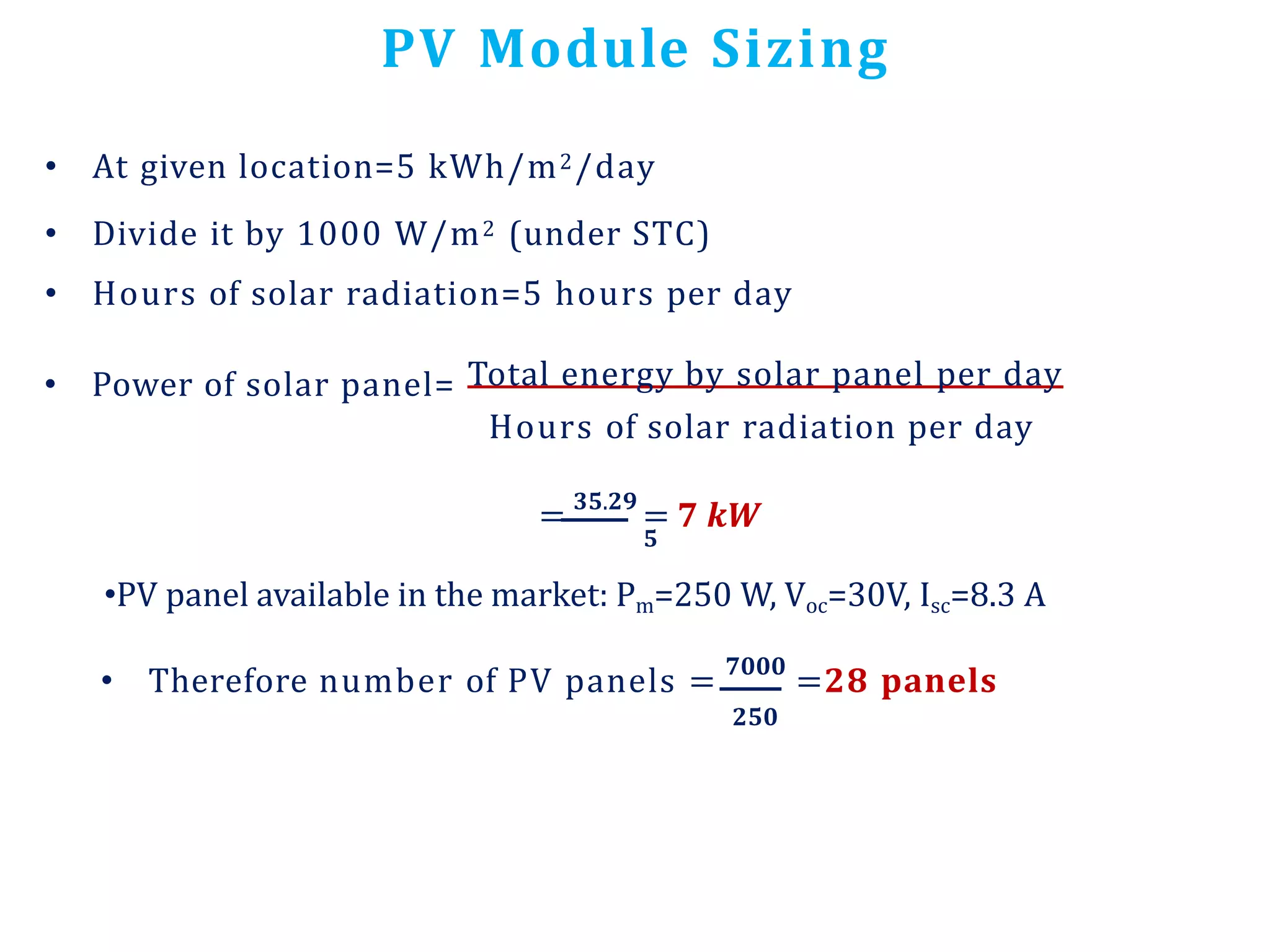 Design of solar pv system | PPT