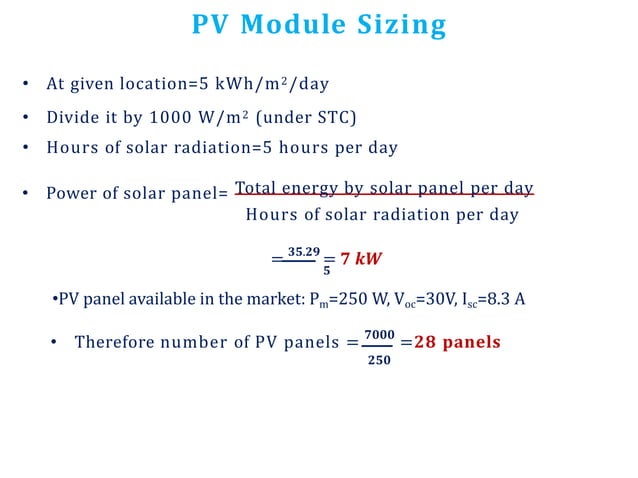 Design of solar pv system | PPT | Gas and Electric | Home Utilities