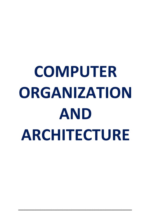 Computer organisation and architecturesn | PDF | Operating Systems ...