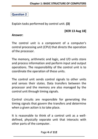 Computer organisation and architecturesn | PDF | Operating Systems | Computer Software and ...