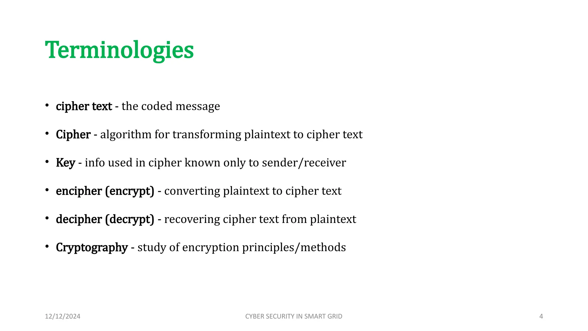 sample presentation on cryptography and its use a symmetric and ...