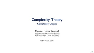 Complexity Class of Algorithm for Beginner | PDF