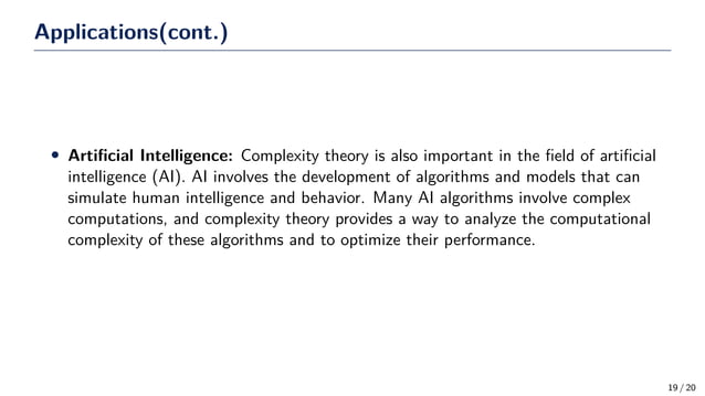 Complexity Class of Algorithm for Beginner | PPT