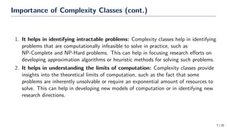 Complexity Class of Algorithm for Beginner | PDF
