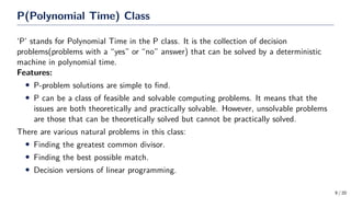 Complexity Class of Algorithm for Beginner | PDF