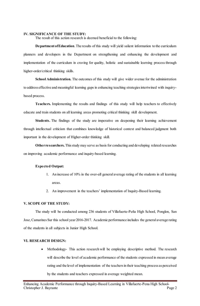 Sample-Action-Research-Proposal.docx | Professional School | Postgraduate Education