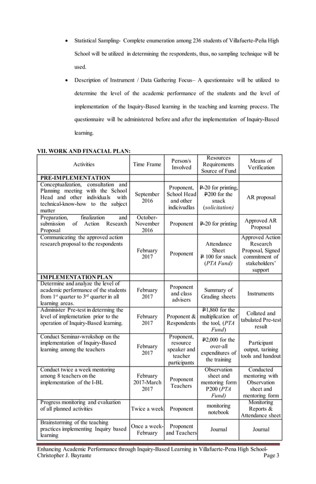 Sample-Action-Research-Proposal.docx | Professional School | Postgraduate Education