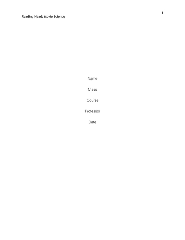 Reaction Paper Sample APA on the movie First man by Damien Chazelle by ...