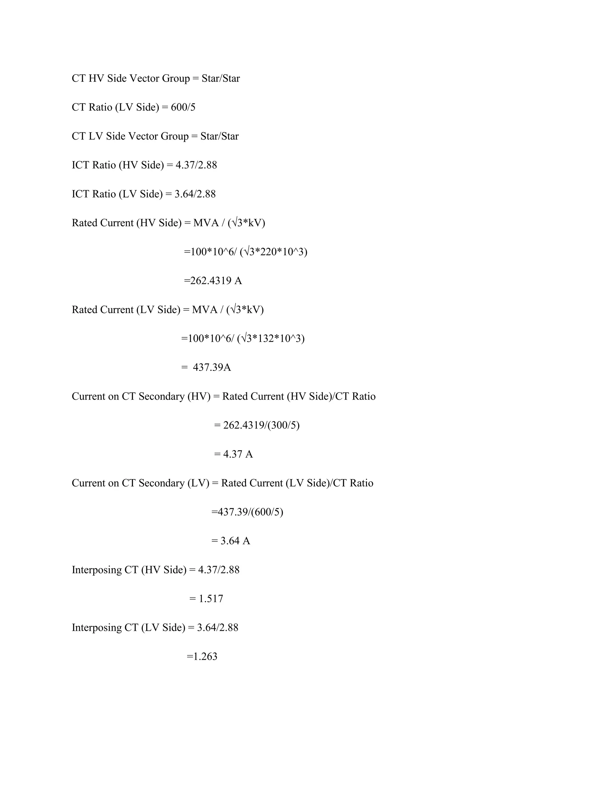 Sample calculation-for-differential-relays-170330122259 | PDF