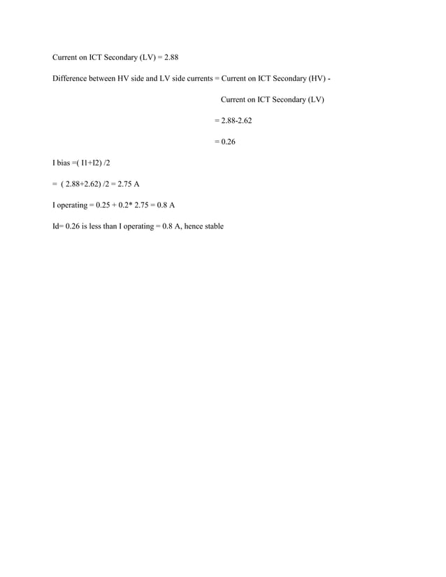 Sample calculation-for-differential-relays-170330122259 | PDF