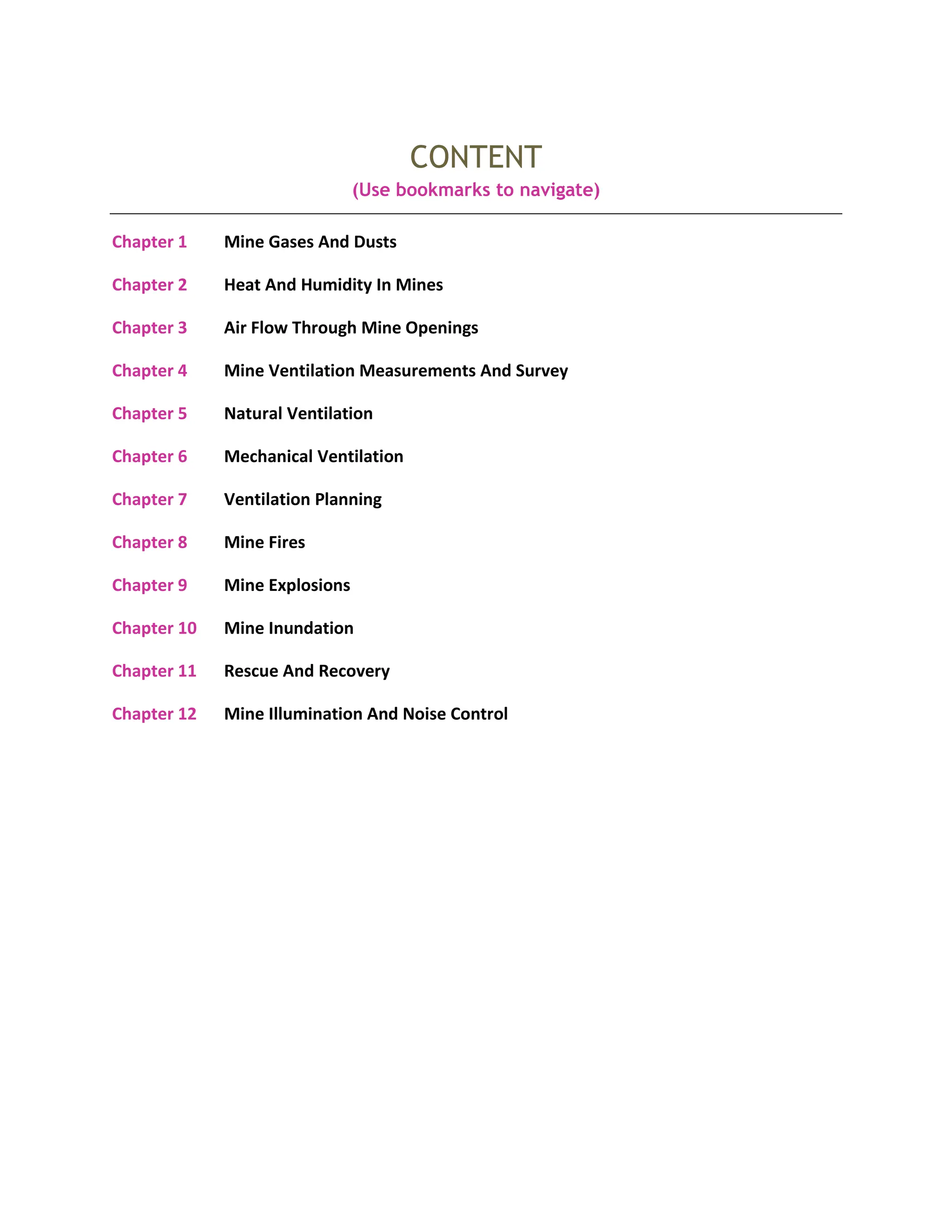 Mine Ventilation (Mine Environment Engineering): Mine Gases and Dusts | PDF