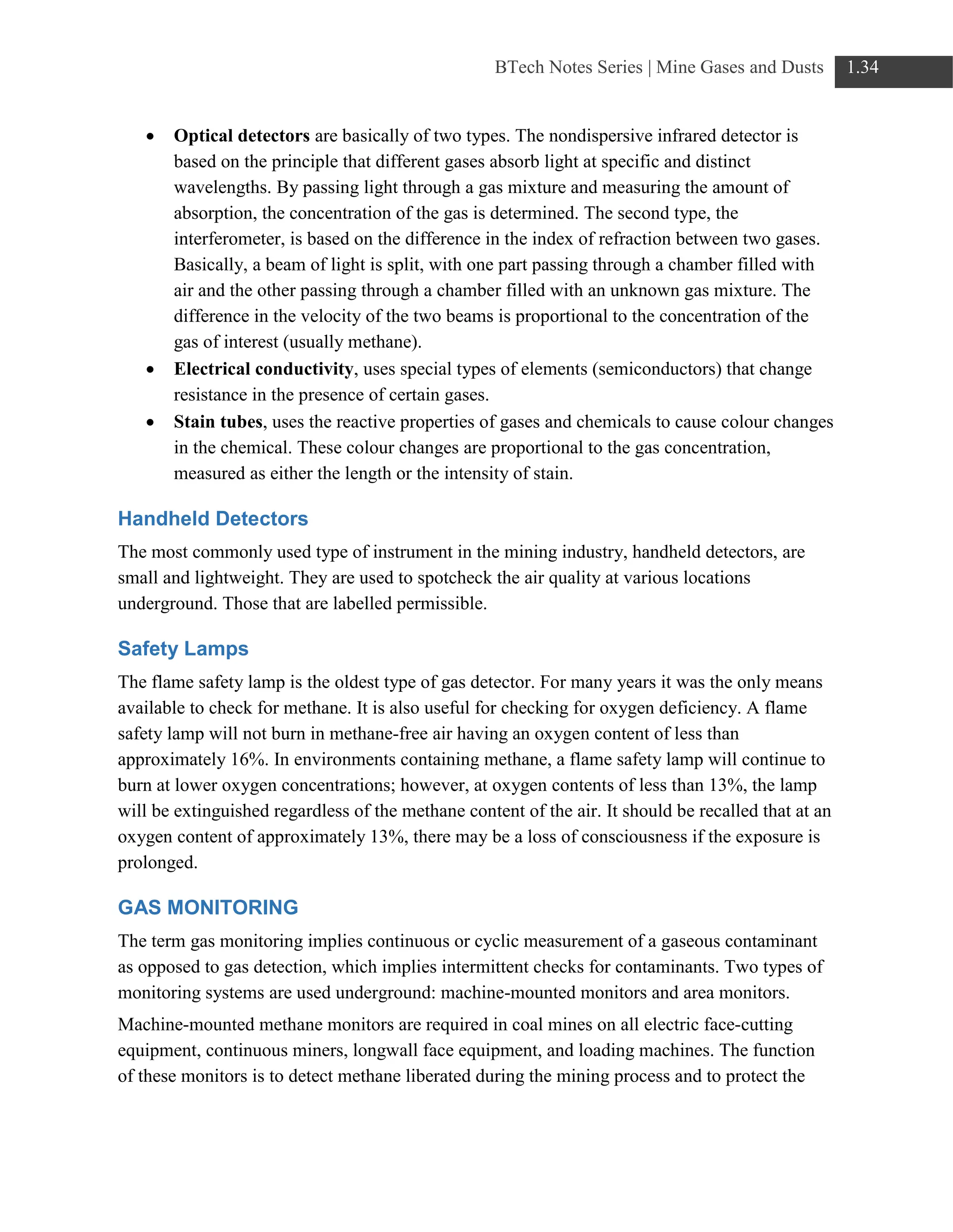 Mine Ventilation (Mine Environment Engineering): Mine Gases and Dusts | PDF