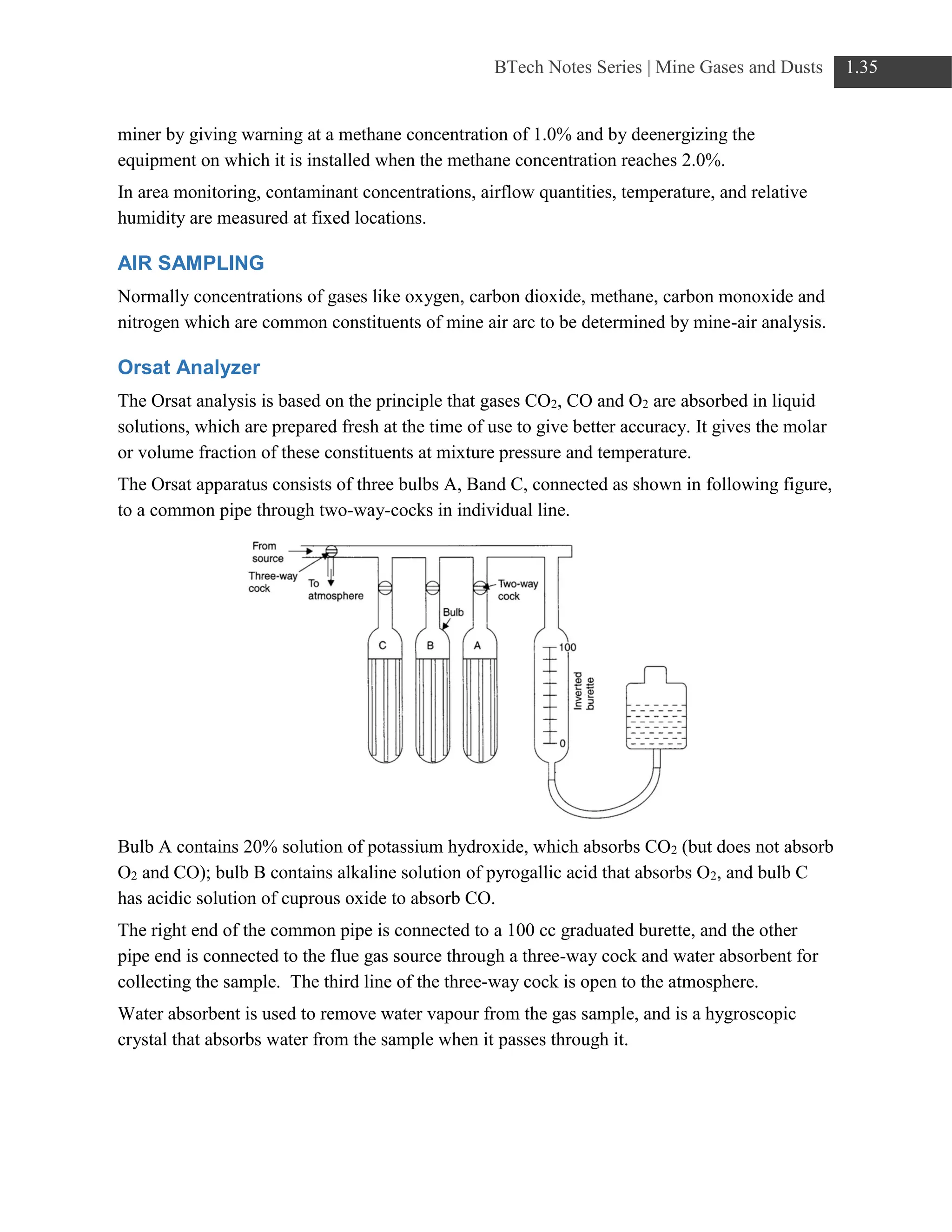Mine Ventilation (Mine Environment Engineering): Mine Gases and Dusts | PDF