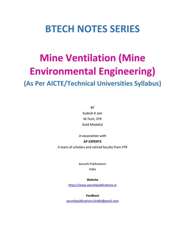 Mine Ventilation (Mine Environment Engineering): Mine Gases and Dusts | PDF