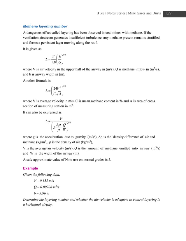 Mine Ventilation (Mine Environment Engineering): Mine Gases and Dusts | PDF