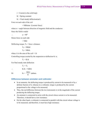 Full Chapter: Measurement of Voltage and Current | PDF