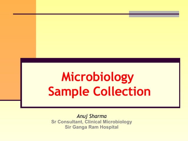 Sample Collection In Microbiology | PPT