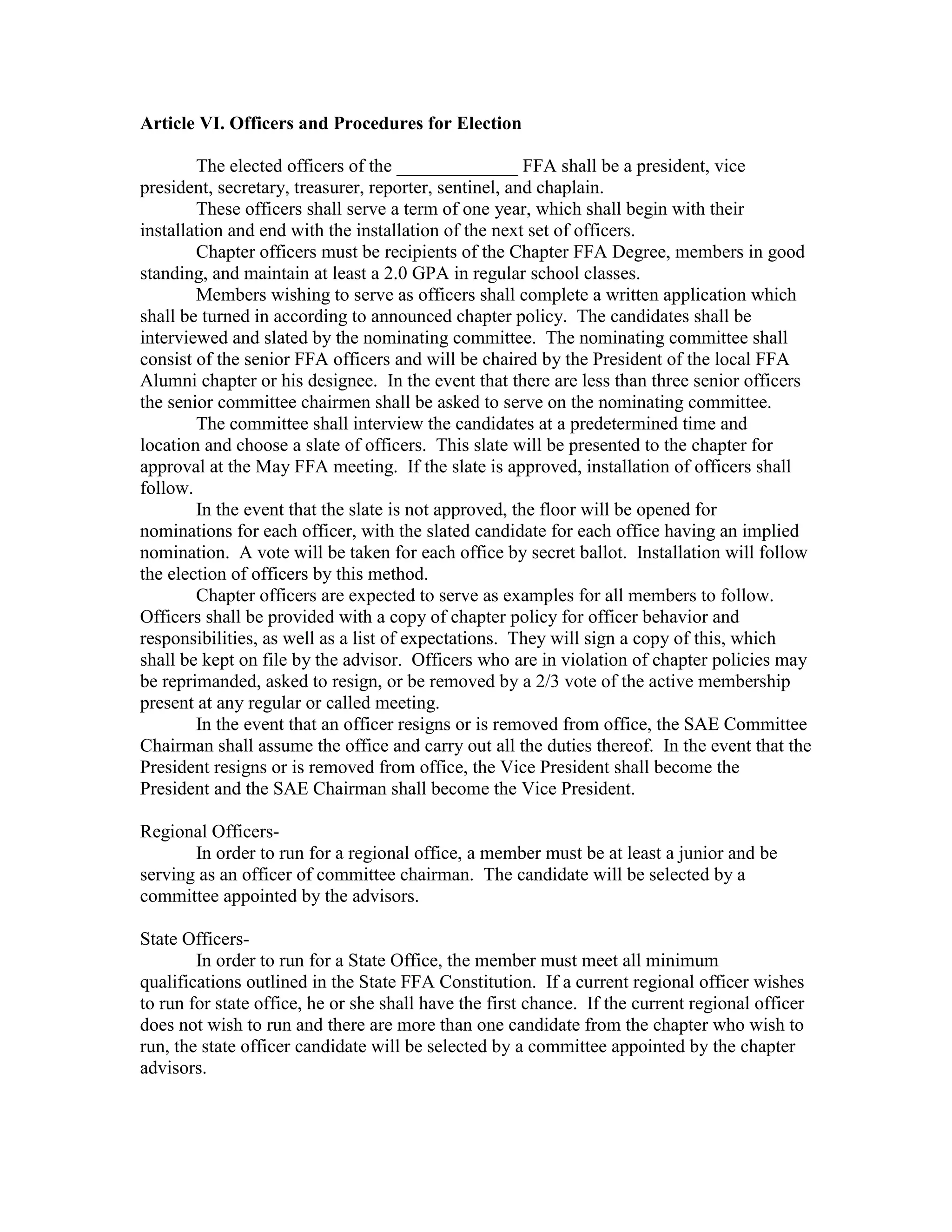 Sample constitution | DOC | Education