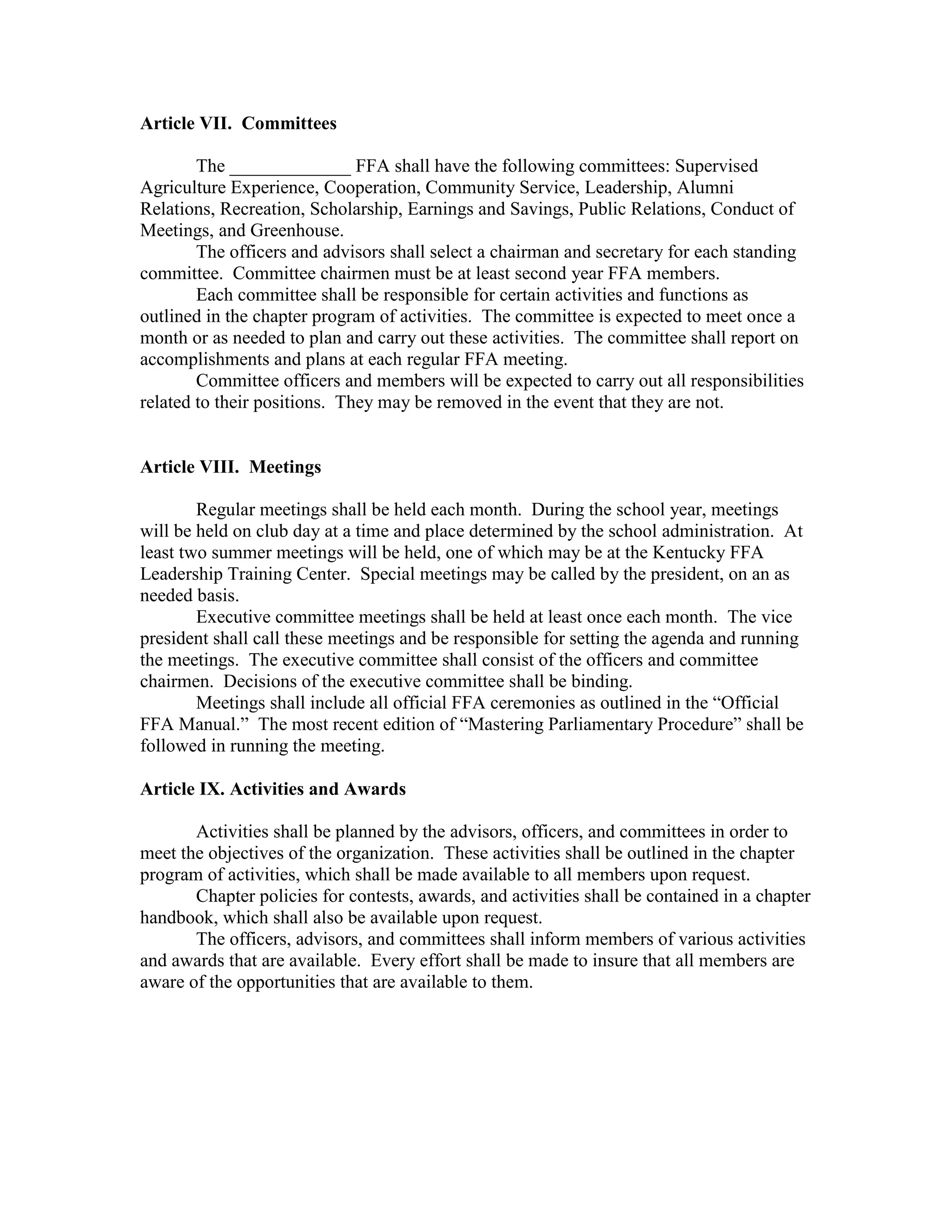 Sample constitution | DOC | Education