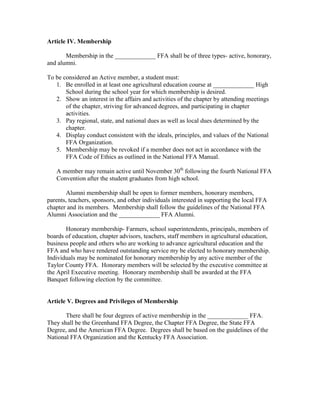 Sample constitution | DOC | Education