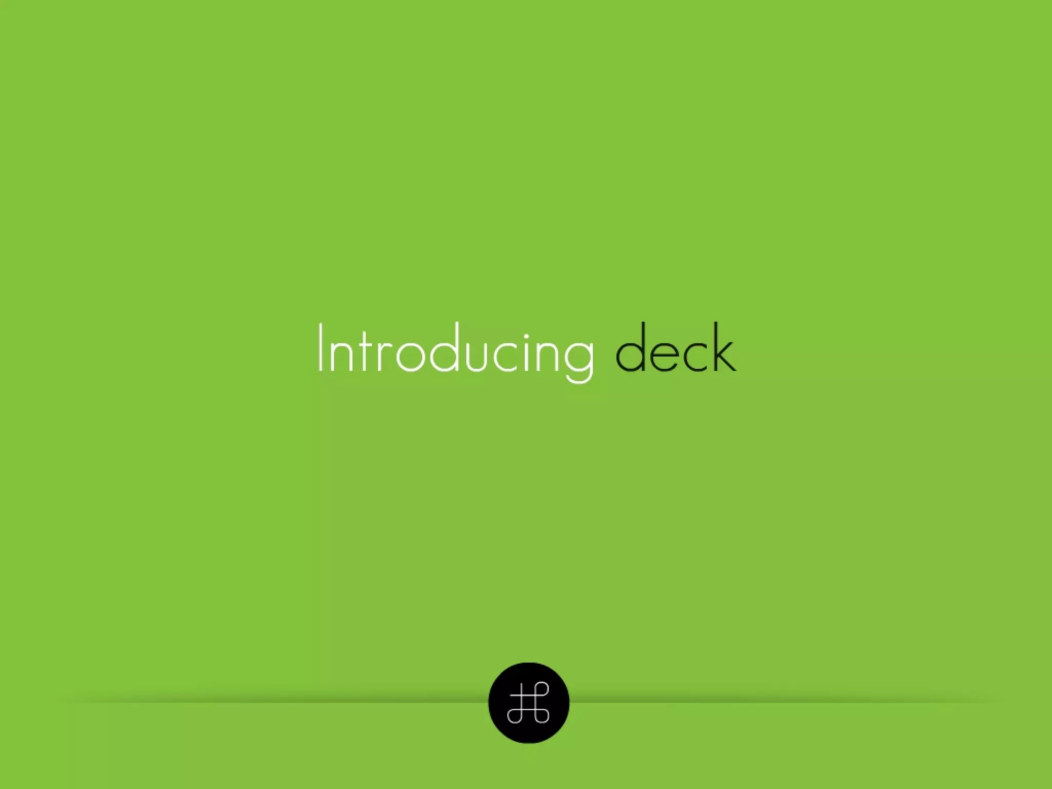 Sample deck.deck
