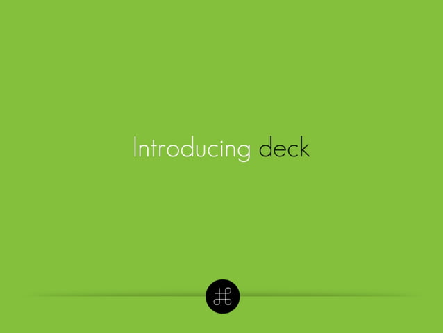 Sample deck.deck