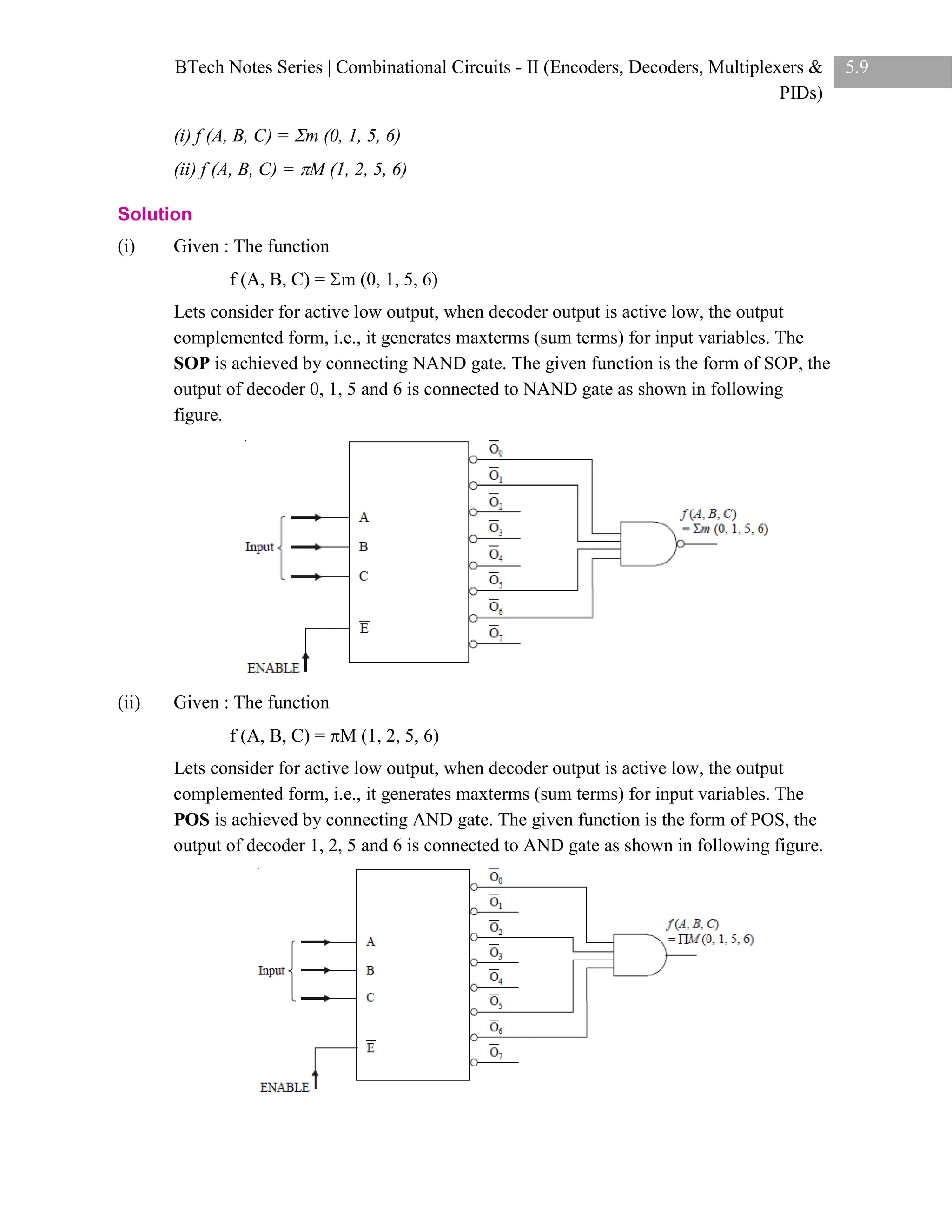 Combinational Circuits - II (Encoders, Decoders, Multiplexers & PIDs).pdf