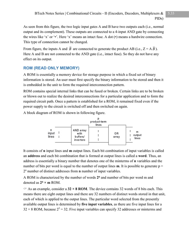 Combinational Circuits - II (Encoders, Decoders, Multiplexers & PIDs).pdf