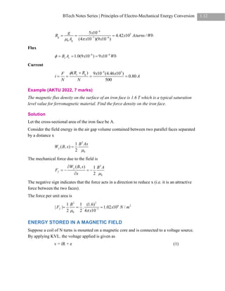 Principles of Electro-Mechanical Energy Conversion | PDF