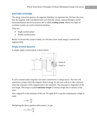 Principles of Electro-Mechanical Energy Conversion | PDF
