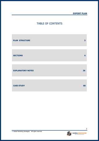 EXPORT PLAN - Template and Example | PDF